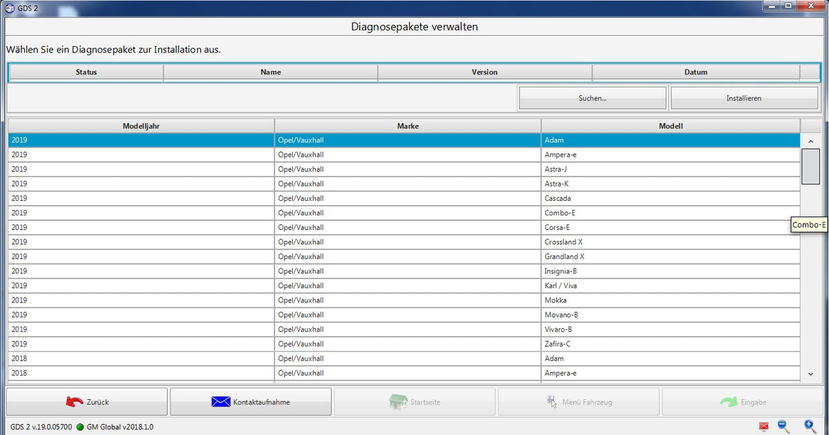 Opel Vauxhall Global TIS Car v36.0 V32, Diagnostic Software for GM ...